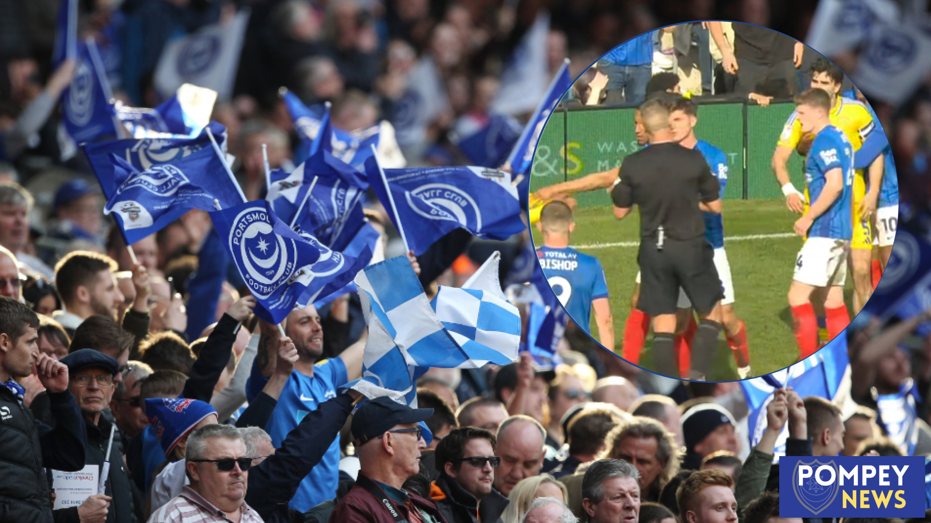 Sam Matterface apologises to ITV viewers over what Portsmouth fans did ...